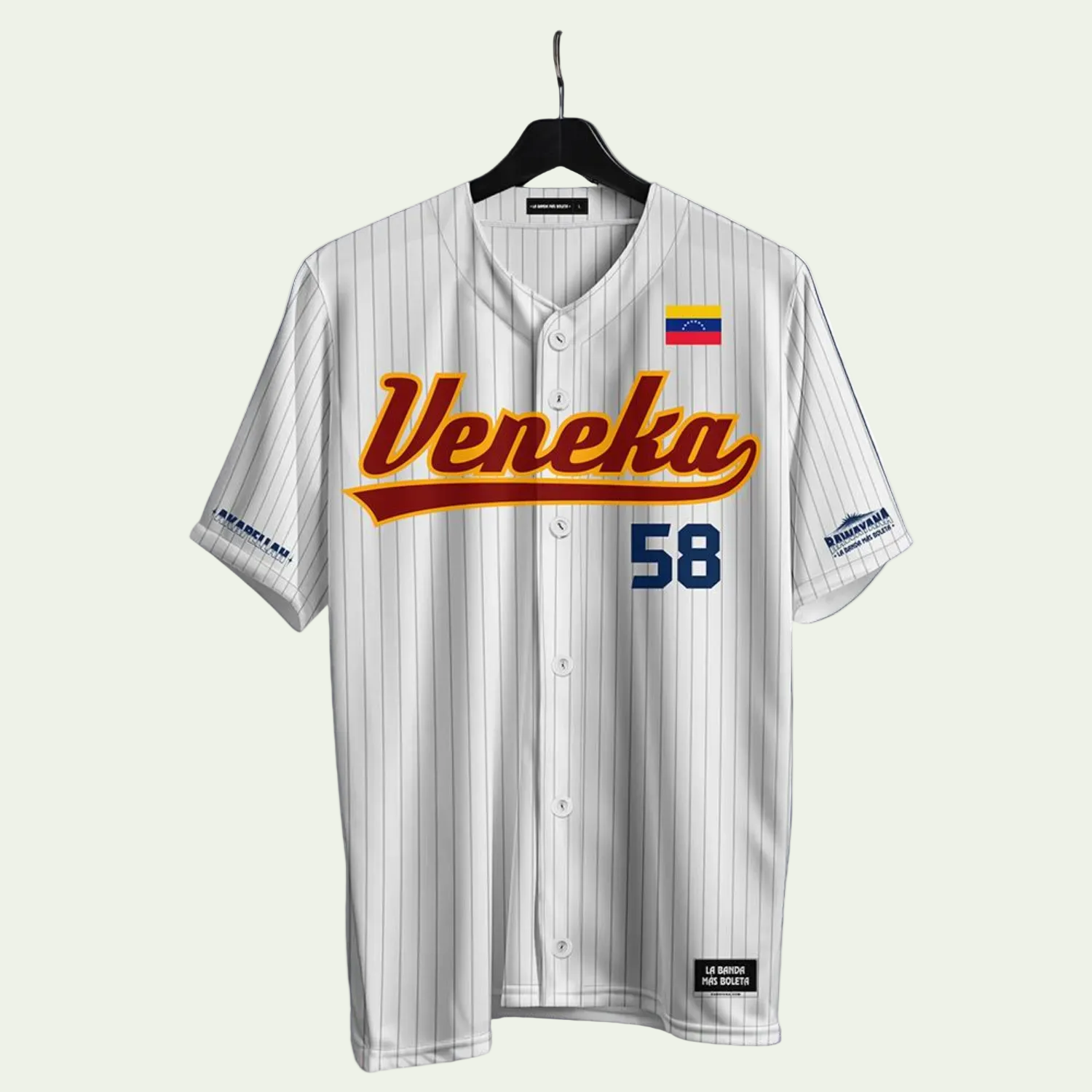 Veneka White Baseball Jersey – Shop ¿Dónde Es El After?